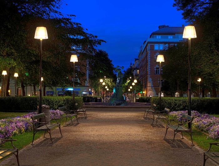 Belysning på Mariatorget